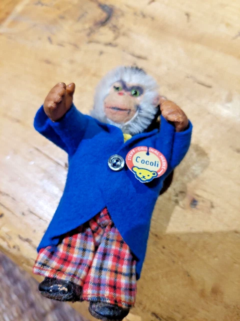 STEIFF COCOLI AFFE mit allen IDS 50 Jahre Antik Vintage EUR 289,00 ...