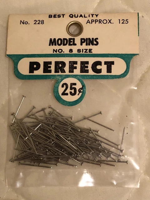 VINTAGE PERFECT MODEL Pins #8 Size Model Train Parts $4.24 - PicClick