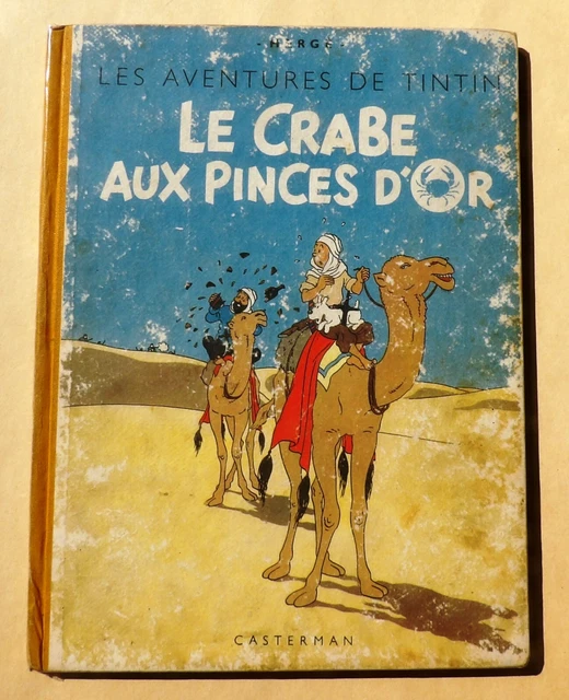 HERGÉ. LE CRABE aux pinces d'or. Casterman 1944, 4e plat blanc A23bis ...