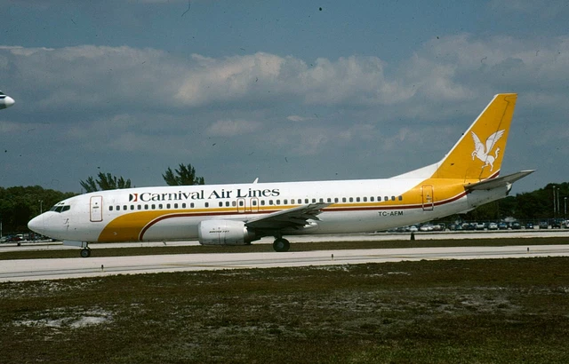 AIRCRAFT SLIDE / DIA B737 TC-AFM CARNIVAL AIR LINES Pegasus cs £0.85 ...