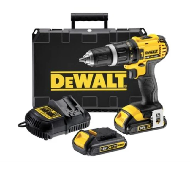 DEWALT DCD785C2 COMBI drill set with 2 x 1.5Ah 18V batteries and ...