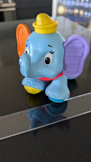 RETRO DISNEY FISHER Price Amazing Animals Click Clack Dumbo the ...