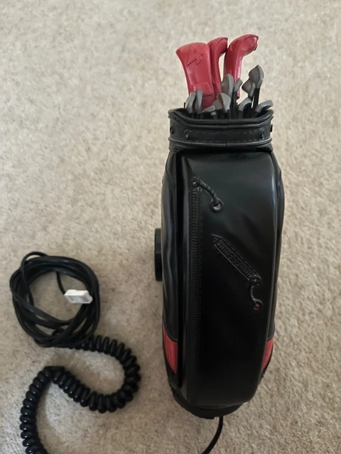 VINTAGE NOVELTY BETACOM Golf Bag Shaped Push Button Telephone £16.13 ...