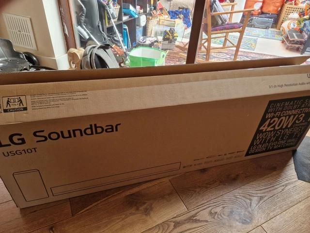 LG USG10TY 3.1 Channel Soundbar with Dolby Atmos Wireless Subwoofer £ ...