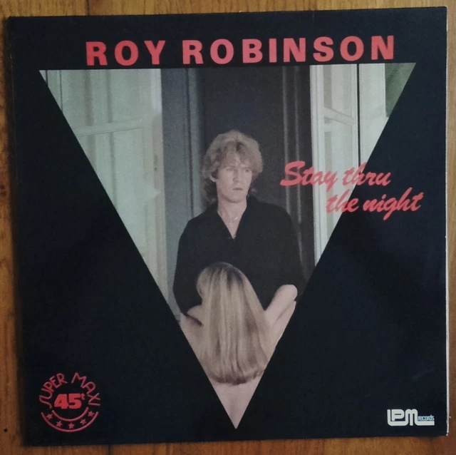 DISQUE VINYLE MAXI 45t ROY ROBINSON « Stay thru the night POP ROCK ...