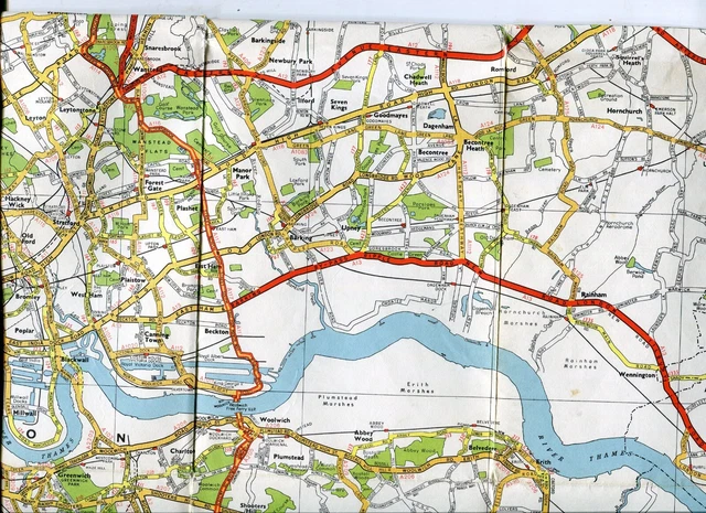 GEOGRAPHERS MAIN ROAD Map London with Street index - 1960 approximately ...