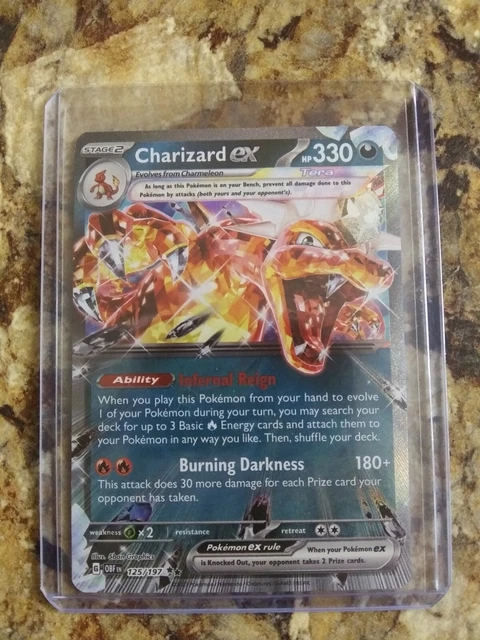 POKÉMON TCG CHARIZARD ex SV03: Obsidian Flames 125/197 Holo Double Rare ...