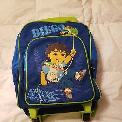 NICK JR. GO Diego Go! Rolling Backpack With Extending Handle (2007 ...