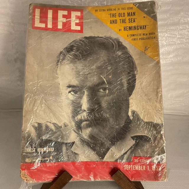 LIFE MAGAZINE SEPTEMBER 1 1952 Hemingway Old Man And The Sea Good ...