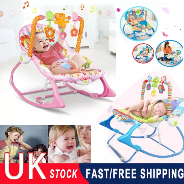 BABY INFANT TO Toddler Bouncer Rocker Swing Chair Soft Soothing ...