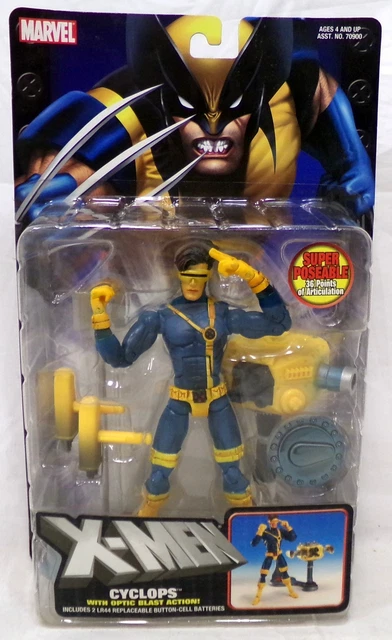 FIGURA POSEABLE CYCLOPS De Marvel X-Men Con Acción De Rayo Óptico 7 ...
