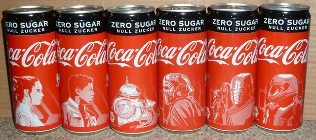 RARE COCA-COLA COKE zero STAR WARS IX "RISE OF SKYWALKER" can SET cans ...