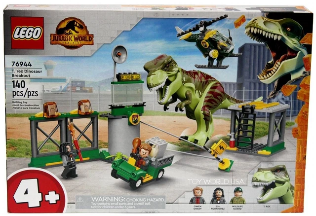 LEGO JURASSIC PARK #76944 T.Rex Dinosaur Breakout Building Toy Set £22. ...
