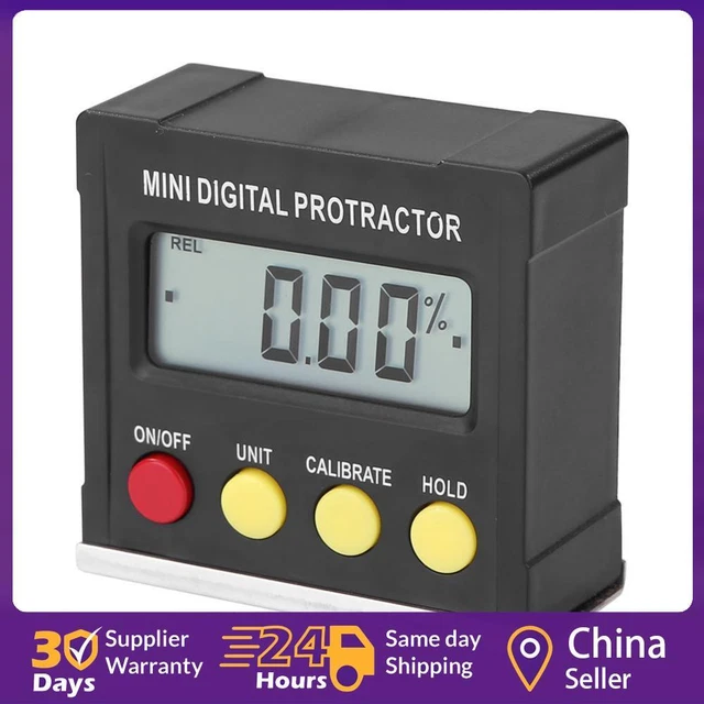 DIGITAL ANGLE GAUGE Level Protractor Inclinometer Angle Finder Level ...