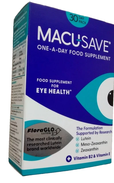 MACU-SAVE ONE A day Food Supplement for Macular Health - 30 day pack £ ...