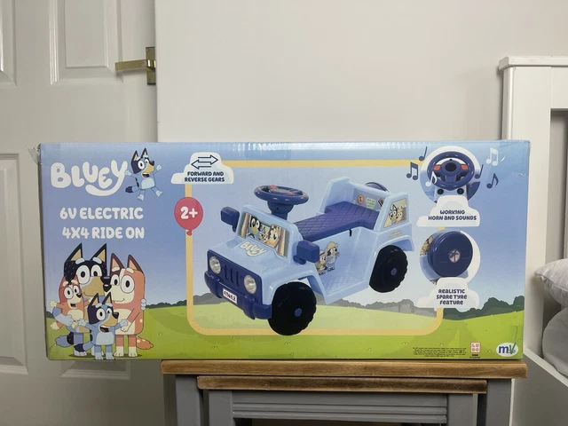 BLUEY RIDE ON 6V Electric 4X4 Jeep With Sounds Top Speed 2.5km/h Rare ...
