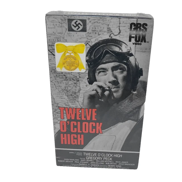 TWELVE OCLOCK HIGH VHS SEALED New Watermark CBS Fox Orig Gregory Peck ...