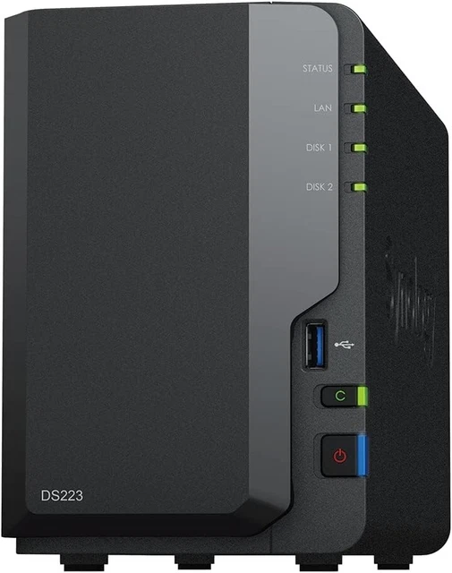 SYNOLOGY DISKSTATION DS223 2 Bay NAS Solution Storage Array - Black £ ...