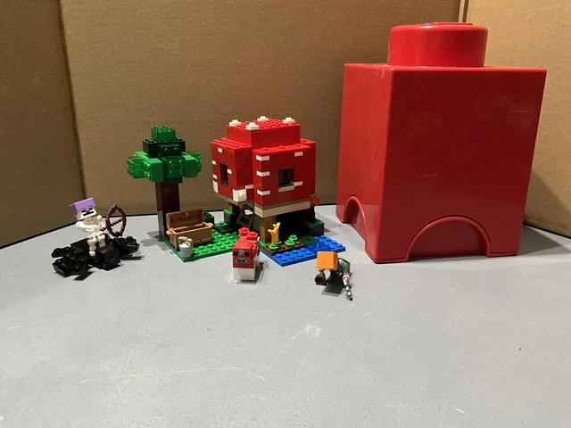 LEGO MINECRAFT THE Mushroom House + Lego Box 21179 £14.50 - PicClick UK