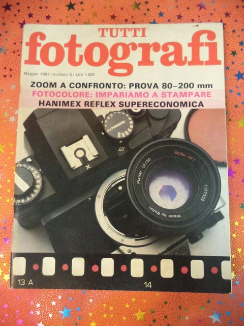 RIVISTA MAGAZINE TUTTI FOTOGRAFI maggio 1981 n.5 impariamo a stampare ...