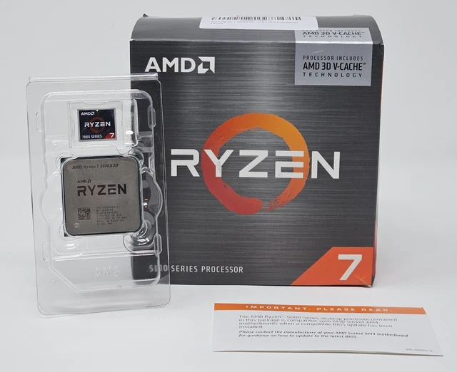 AMD RYZEN 7 5800X3D 5800x 3D 8-Core 3.4GHz ( 4.5GHz Boost ) AM4 Gaming ...