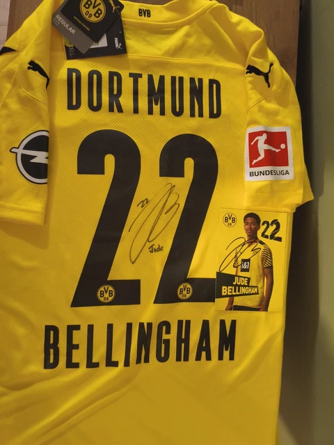 JUDE BELLINGHAM SIGNED Borussia Dortmund Shirt And Post Card £239.90 ...