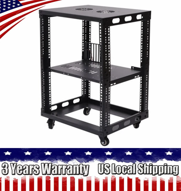 NEW OPEN FRAME Server Rack Network Server Rack 12U 4 Post 19.7 ...