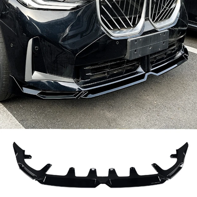 BODY KIT FOR BMW X3 G45 2025-2026 Glossy Black ABS Front Bumper Spoiler ...