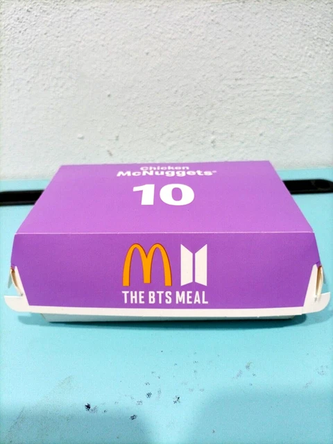 BTS MEAL MCDONALDS Full Set Empty Paper Bag Cup Nugget Box & 2 Sauces ...