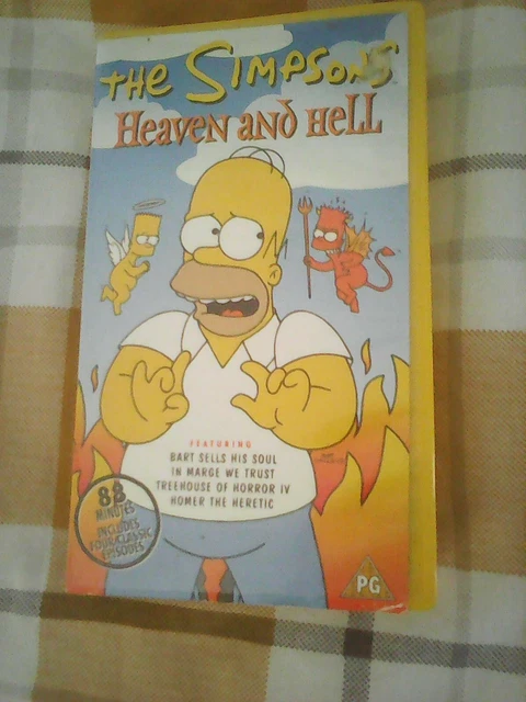 THE SIMPSONS - Heaven And Hell (VHS, 1998, Animated) £5.70 - PicClick UK