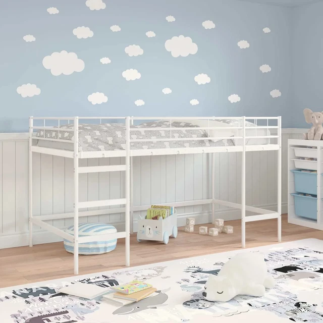 KIDS'LOFT BED FRAME White 99.5 x 200 cm vidaXL £203.57 - PicClick UK