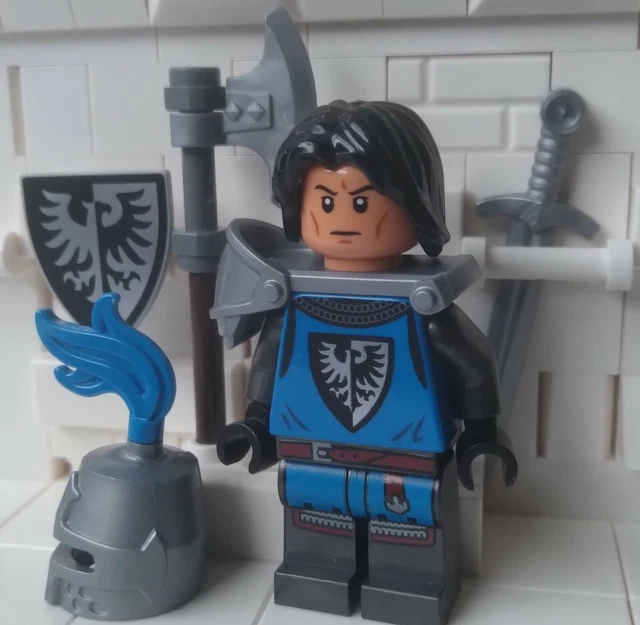 LEGO CASTLE BLACK FALCON KNIGHT MINIFIGURE medieval fantasy army king ...