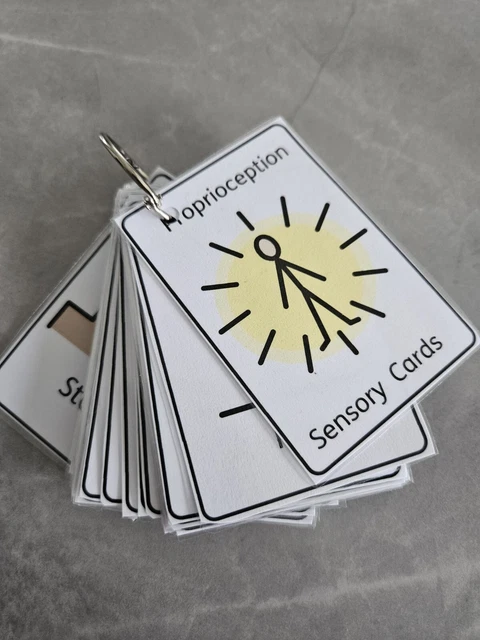 PROPRIOCEPTION FLASH CARDS, autism, adhd. £5.49 - PicClick UK