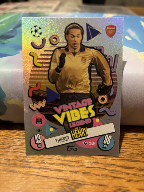 THIERRY HENRY VINTAGE Vibes Legend Match Attax 2024/2025 Arsenal 24/25 # 416 £2.59 - PicClick UK