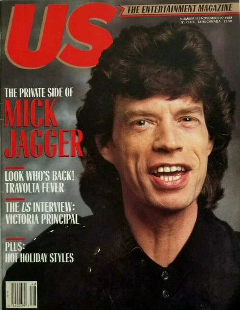 US MAGAZINE NOVEMBER 1989 Mick Jagger Rolling Stones No Label Near Mint ...