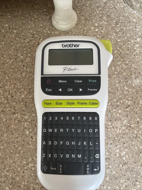 BROTHER P-TOUCH LABEL Maker Portable No Power Adapter Tested Works ...