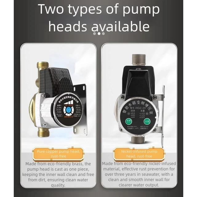 SILENT 24V DC Booster Pump Automatic Start Stop for Solar and Gas Water ...
