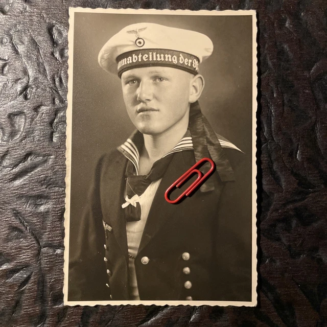 KIEL KRIEGSMARINE MARINE Matrose Soldat Kriegsschiff 14x9 Original Foto ...