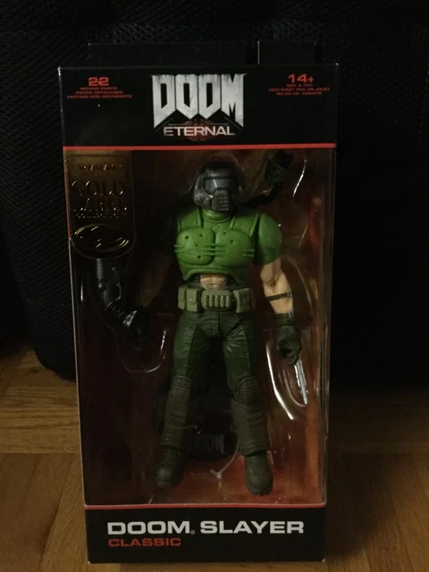 MCFARLANE TOYS GOLD Label Doom Eternal Doom Slayer Classic Doomguy ...