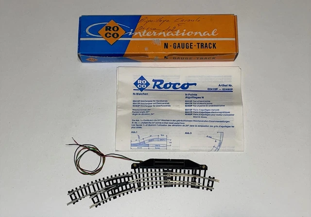 ROCO AIGUILLAGE COURBE télécommandé en N - Fonctionne parfaitement EUR ...