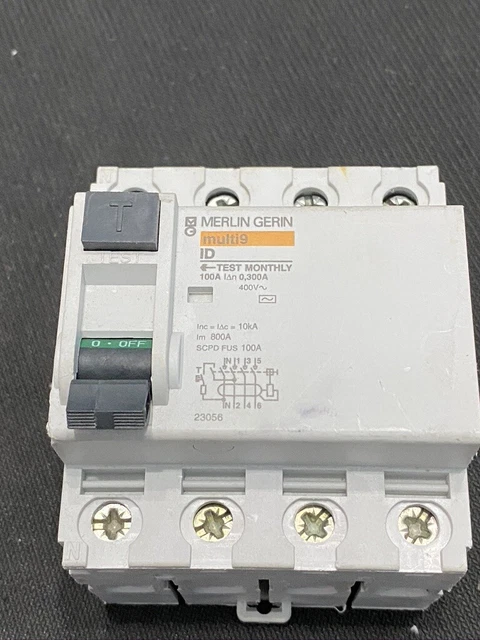 MERLIN GERIN MULTI 9 INT. DIFF. ID 4P 100A 300mA 23056 £42.87 - PicClick UK