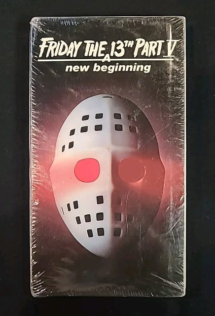 SEALED FRIDAY THE 13th Part V 5 New Beginning VHS Paramount Hologram ...