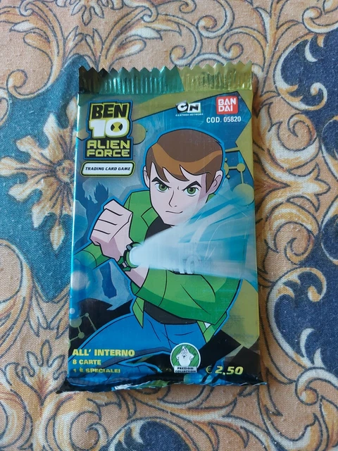 BUSTINA BEN 10 alien force Trading card game bandai preziosi collection ...