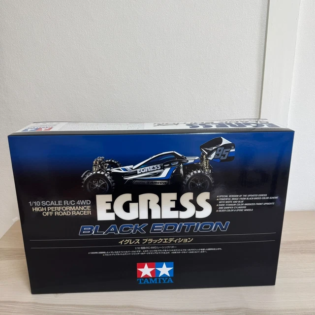 TAMIYA EGRESS BLACK Edition 1/10 4WD Buggy RC Car Kit EP Off Road 47489 ...