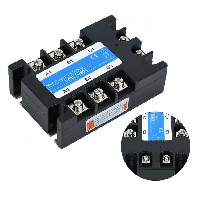 12V V 24-480 To DC SSR-60A DC-AC 60A Switch Module Relay Solid State ...