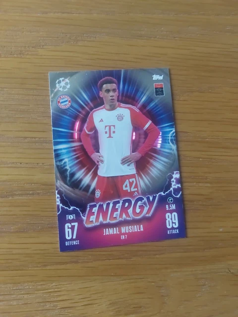 JAMAL MUSIALA ENERGY Card - Match Attax 2023 / 2024 23/24 £4.99 ...