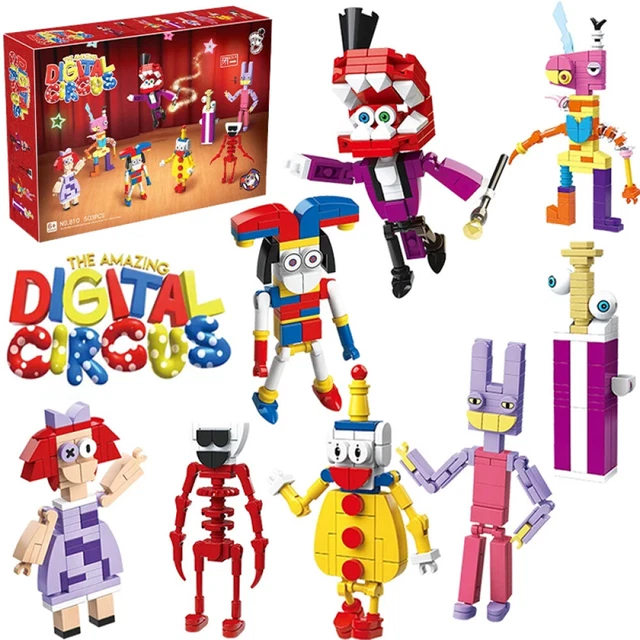 THE AMAZING DIGITAL Circus Building Blocks Set Model Anime Bricks Toys ...
