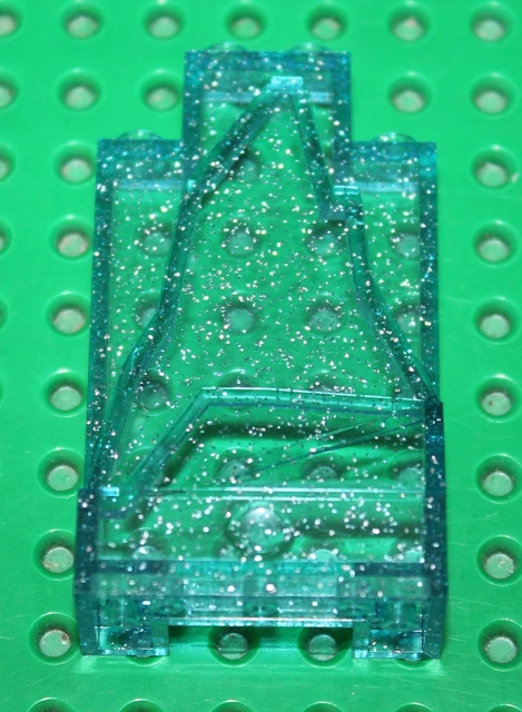 LEGO GLITTER TRANS-LIGHT Blue Rock Panel 2x4x6 ref 47847/set 10736 ...