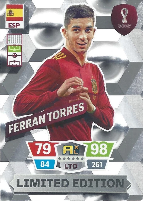 PANINI FIFA WORLD CUP QATAR 2022 limited Edition Ferran Torres Spain ...