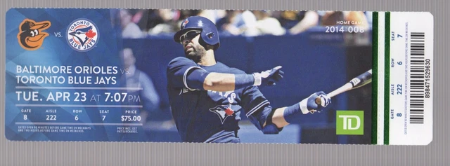 TORONTO BLUE JAYS Used Ticket Stub Rogers Centre vs Baltimore April ...